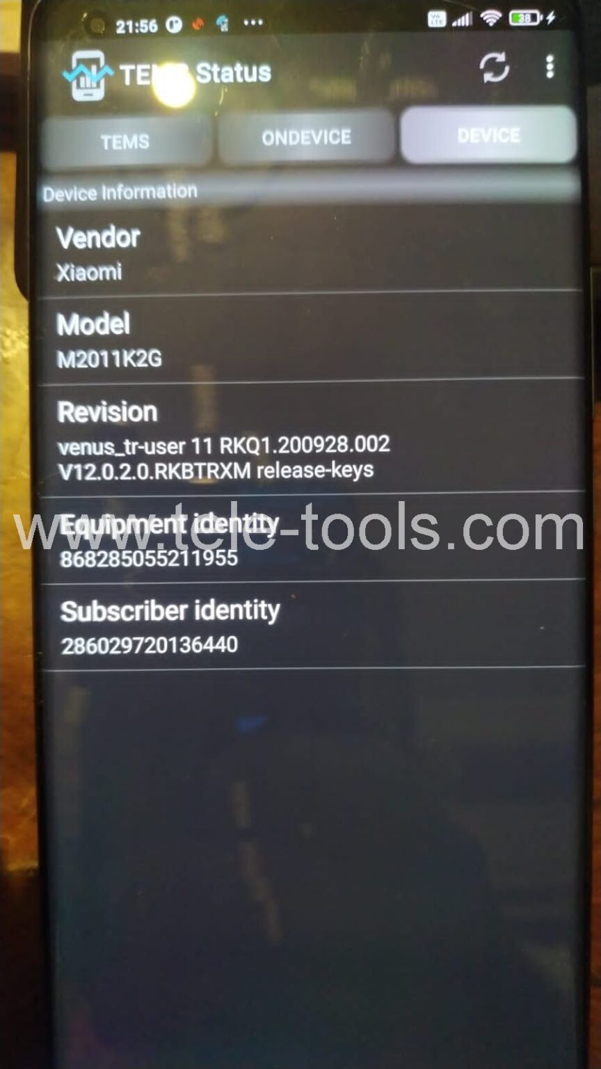 Xiaomi Mi 11 5G Tems Pocket - Telecom Tools
