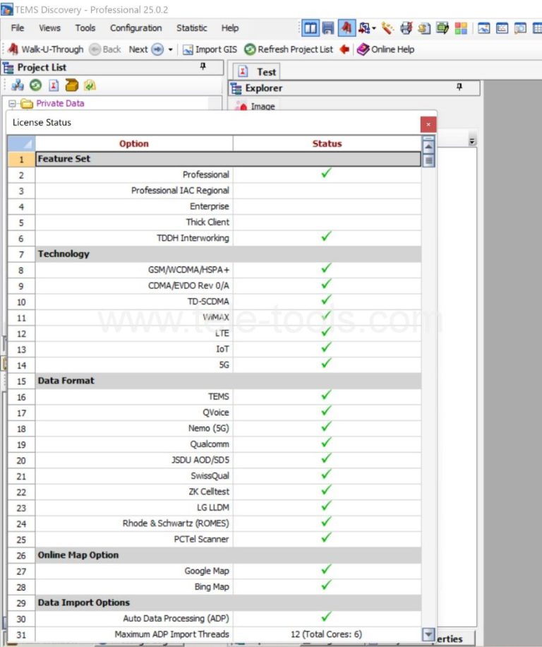 Tems Discovery 25.0.2 - Telecom Tools
